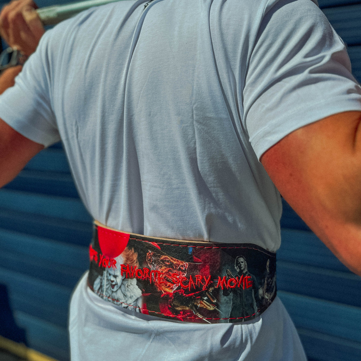 Horror Movies Weightlifting Belt - Hand Made in UK