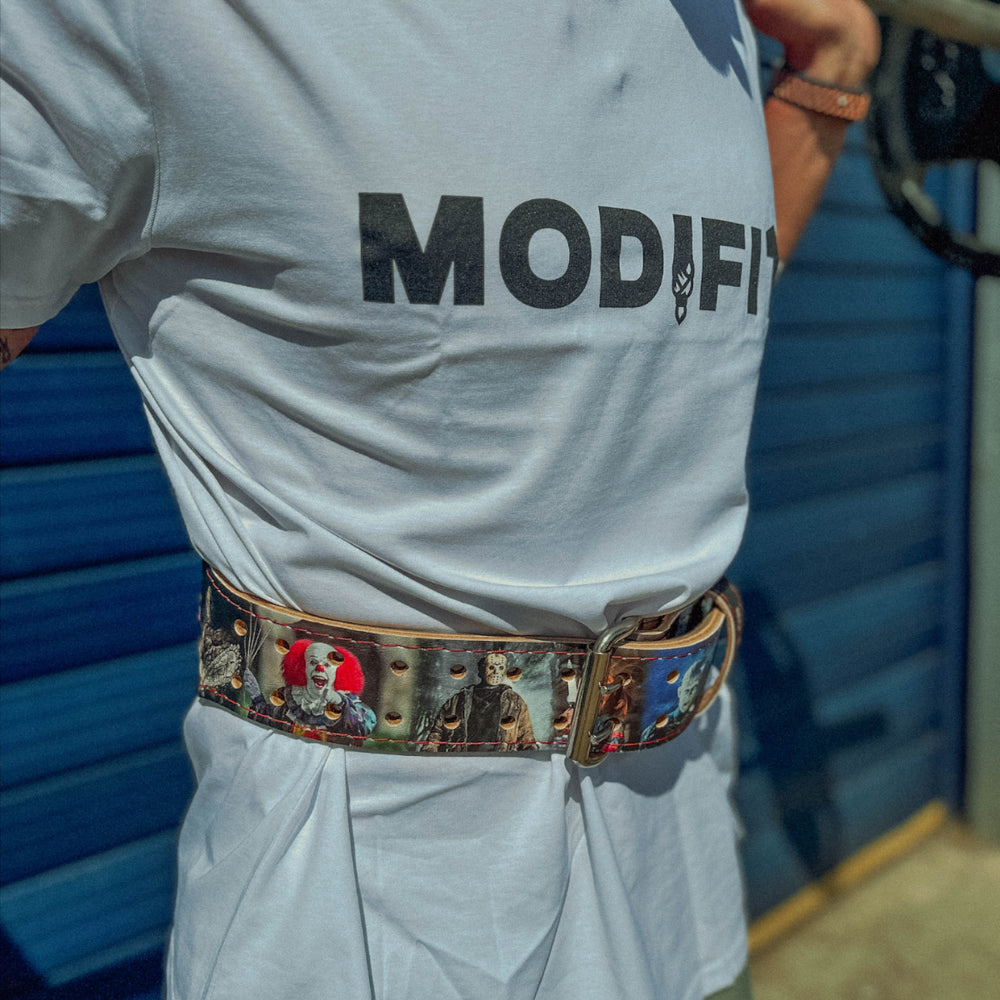 Horror Movies Weightlifting Belt - Hand Made in UK